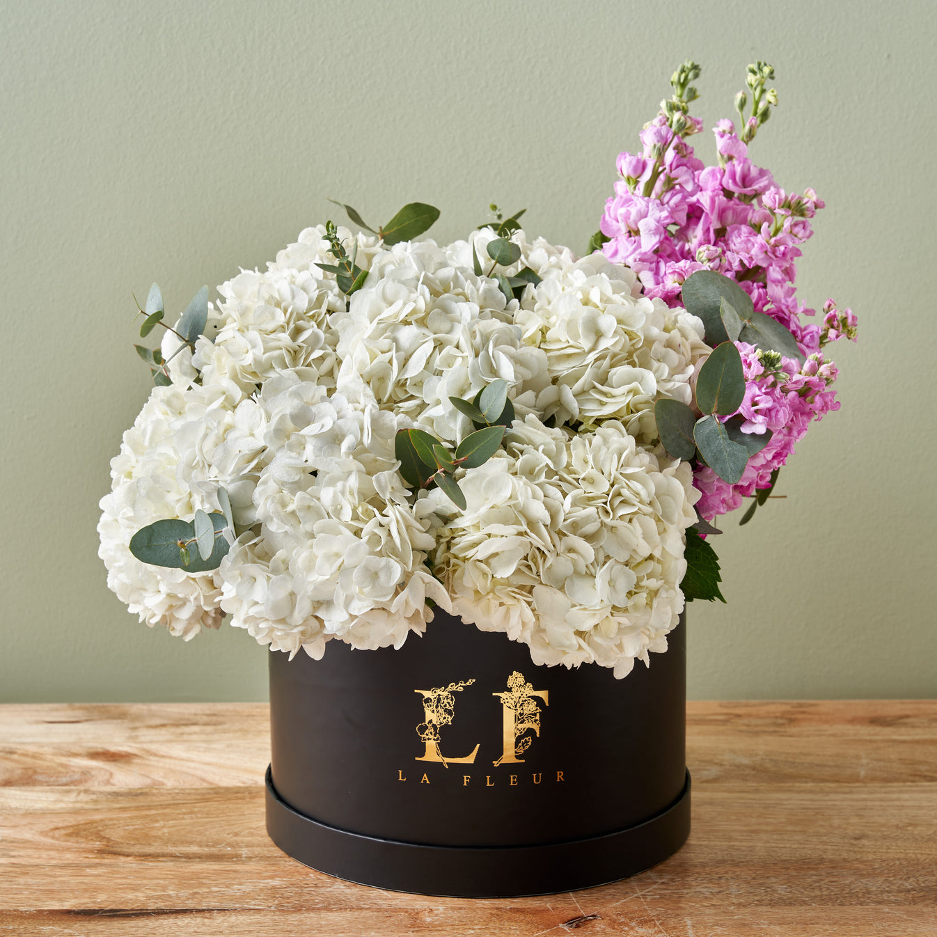 White Hydrangea Flower Arrangement | Same-Day Flower Delivery